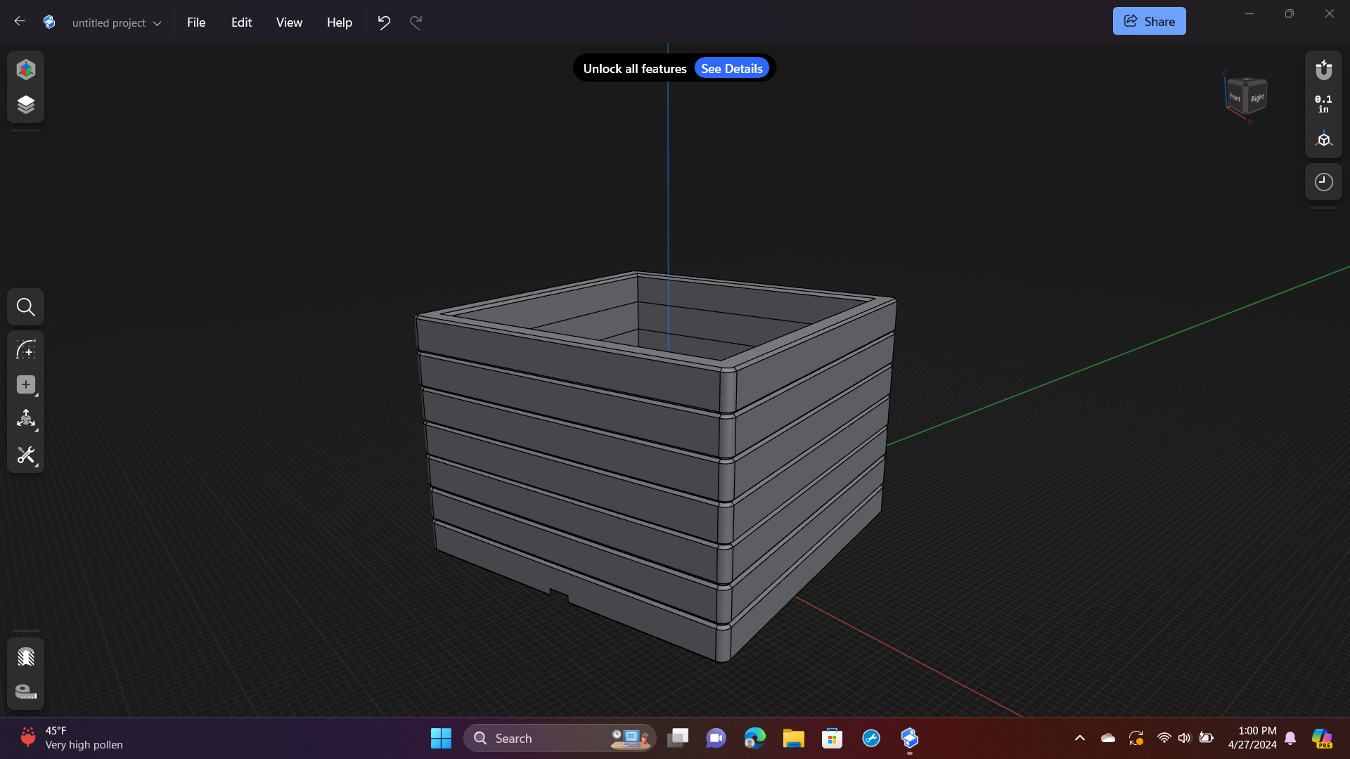 3 stile flowerpot with drain by Dimension Forge | Download free STL model | Printables.com
