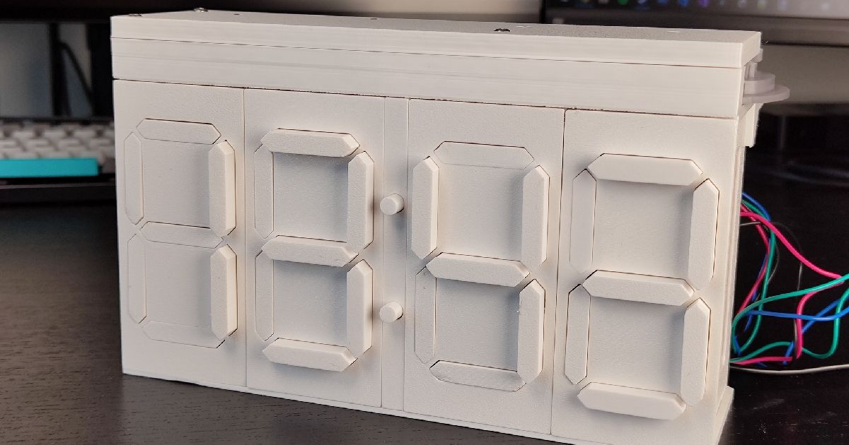 Mechanical Digital Clock (24 hours) by marian42 | Download free STL ...