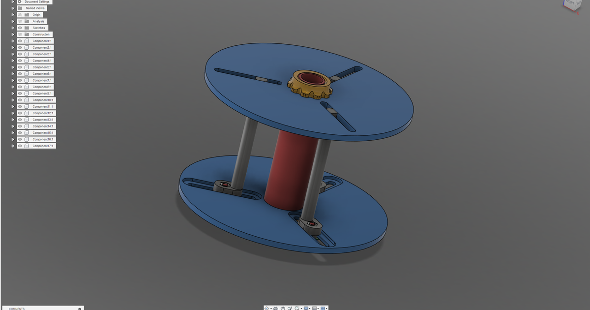 Adjustable spool by Pumesz Prod | Download free STL model | Printables.com