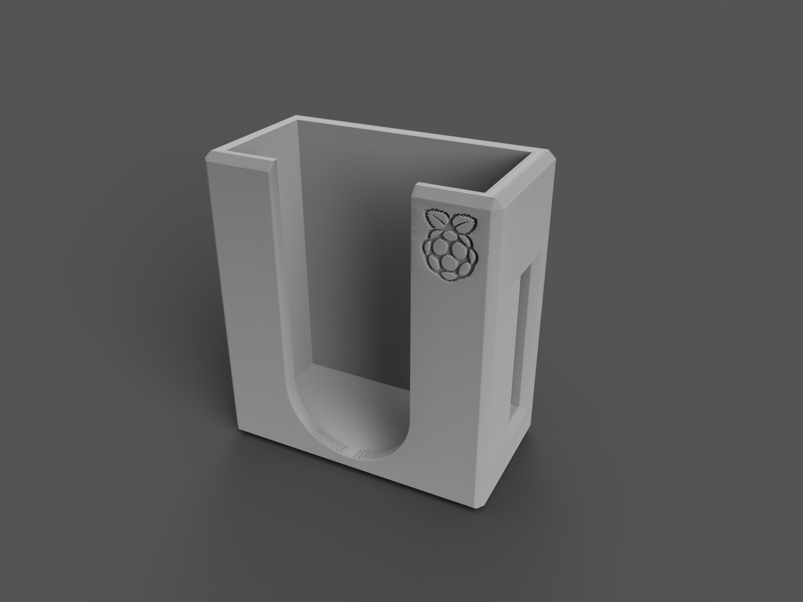 raspberry PI 4 holder for wall mounting by DADA HD | Download free STL ...