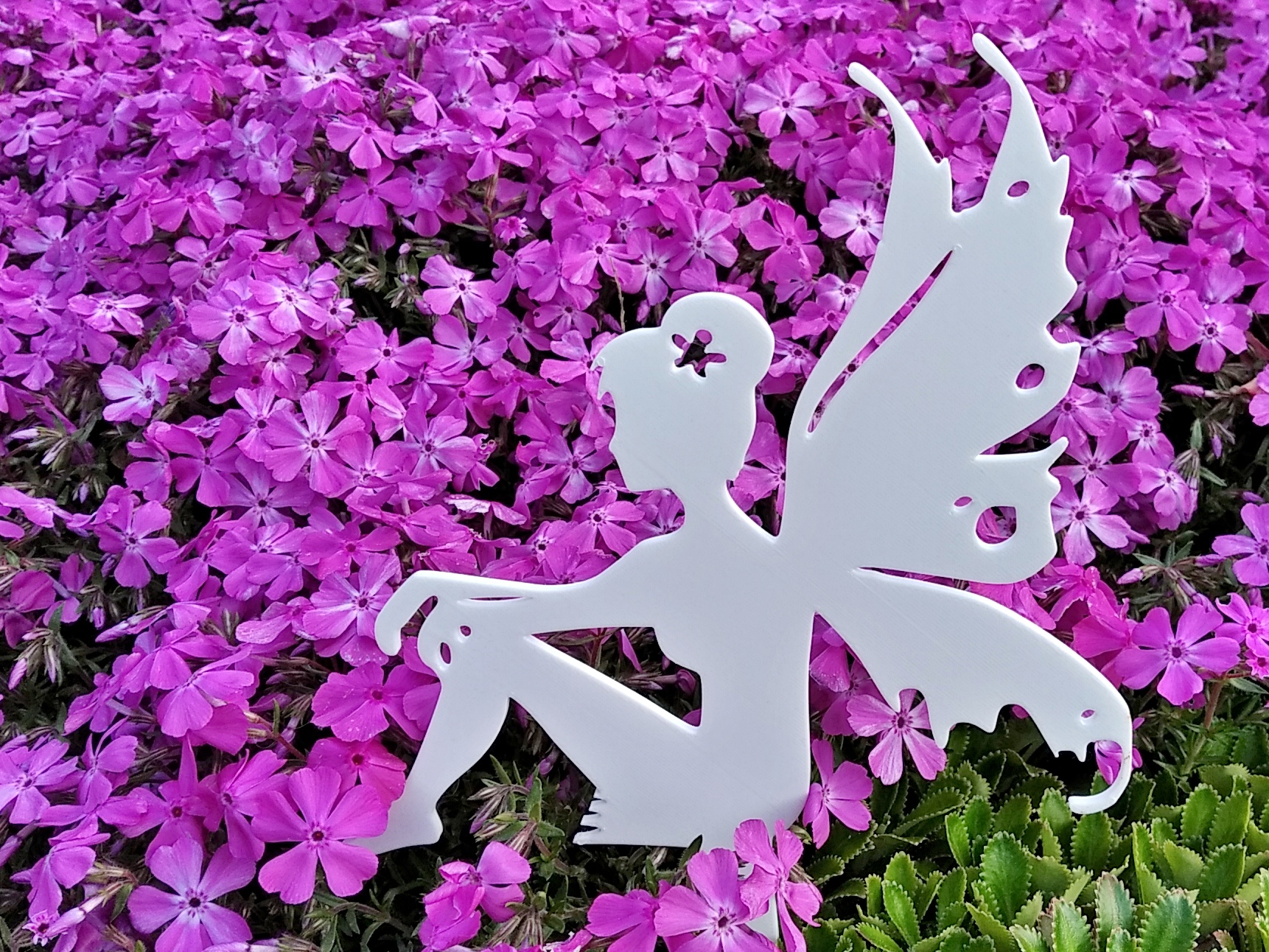 Resting Fairy Silhouette by J. V. | Download free STL model ...