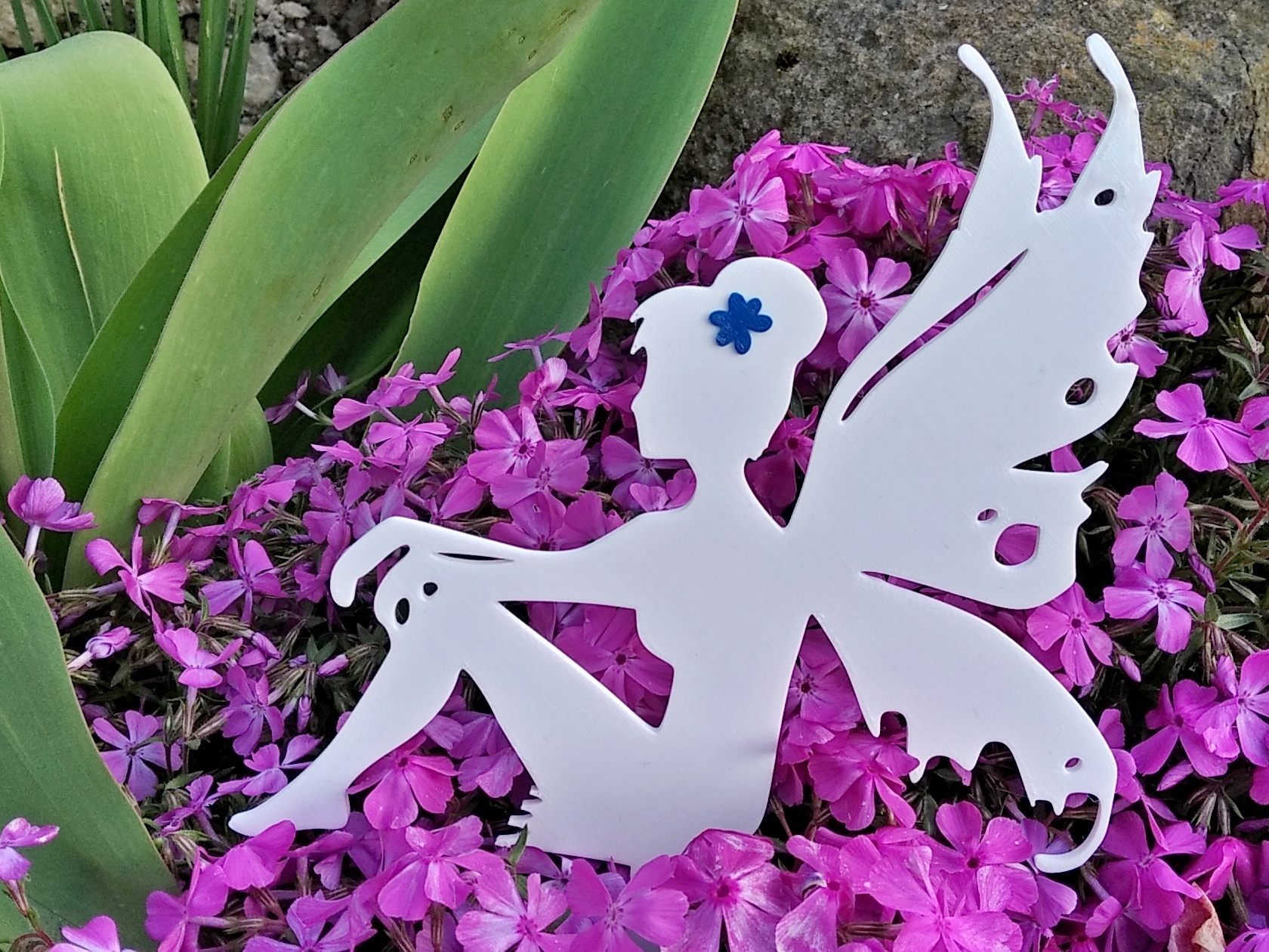 Resting Fairy Silhouette by J. V. | Download free STL model ...