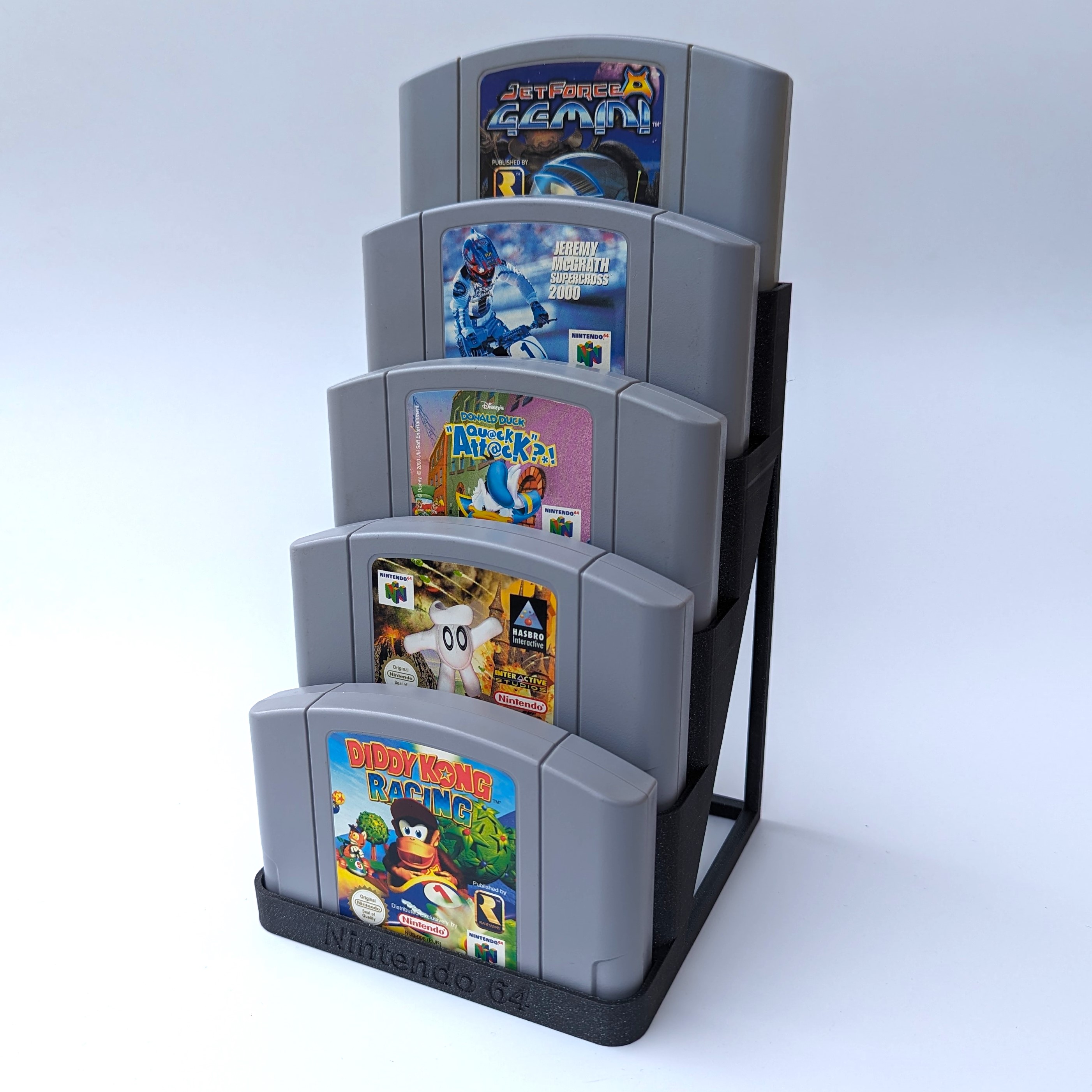 Nintendo N64 Cartridge Display Shelf Stand by Preischl 3D | Printables ...