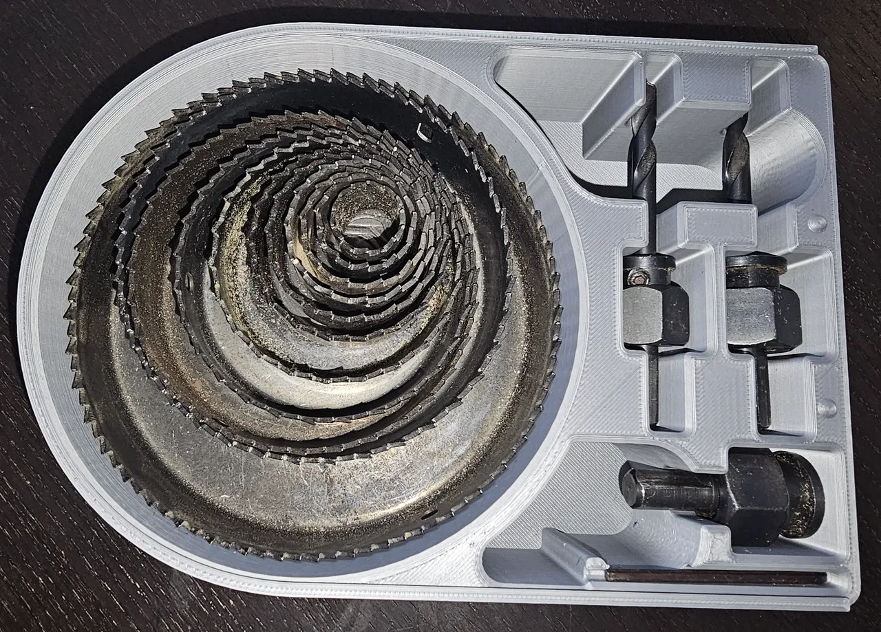 Hole Saw Set Case/Holder by themomonga | Download free STL model ...