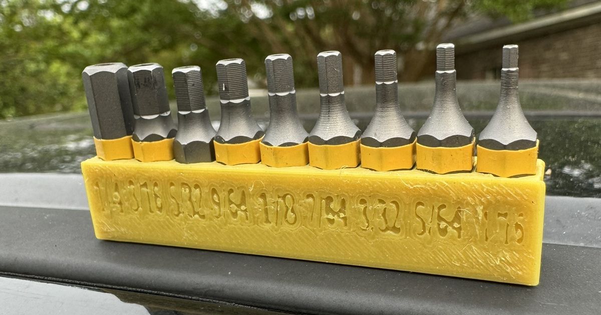 Bit Tip Holder by TheKyle52 | Download free STL model | Printables.com