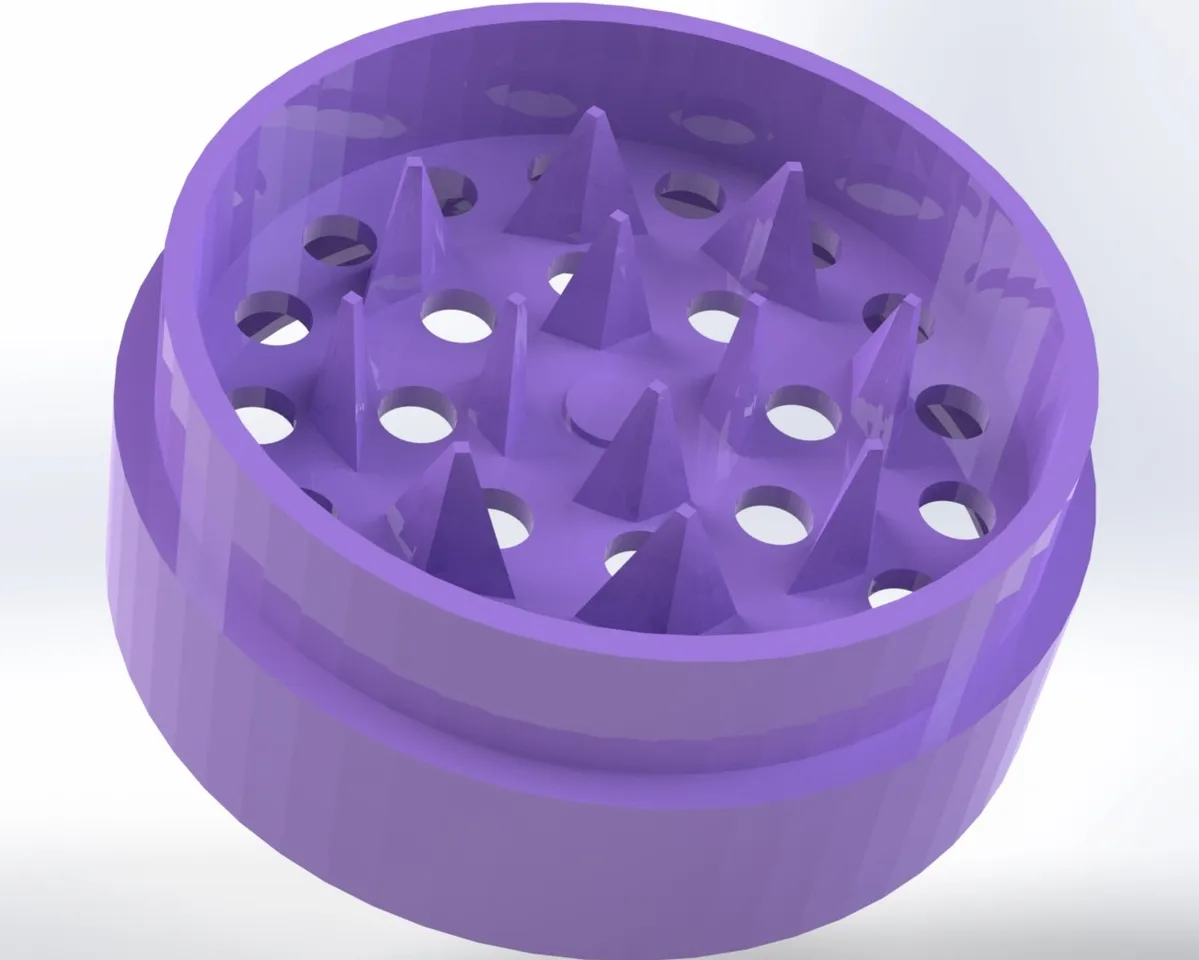 Herb Grinder - 4 Piece with Screen by theRealFugazi | Download free STL ...