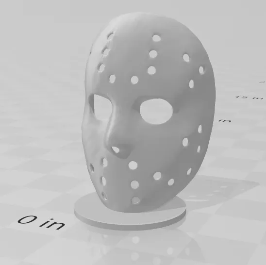 Jason mask car hood ornament by CreatorChris | Download free STL model ...
