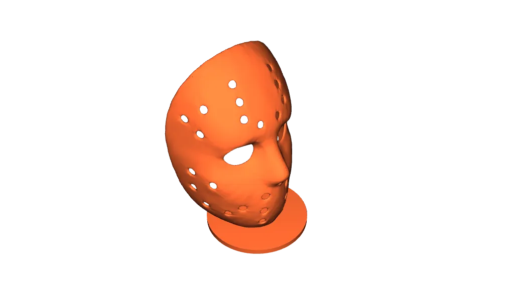 Jason mask car hood ornament by CreatorChris | Download free STL model ...