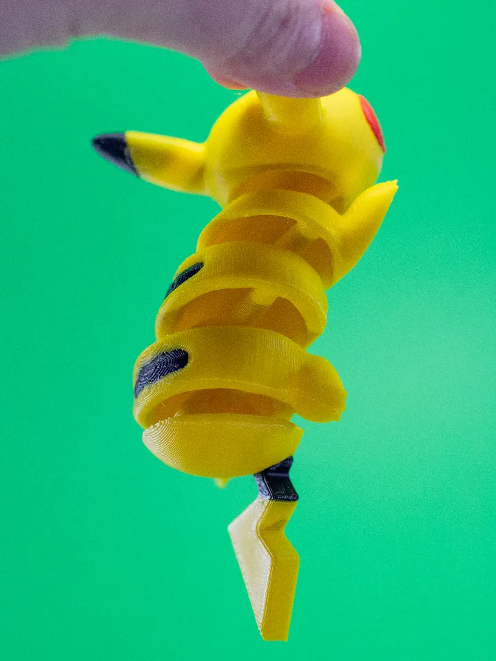 Articulated Pikachu - Print in Place by CraftKiwiDesigns | Download ...