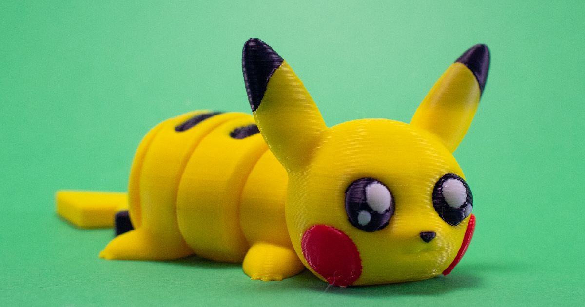Articulated Pikachu - Print in Place by CraftKiwiDesigns | Download ...