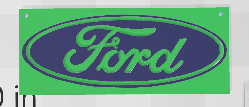 Ford sign by CreatorChris | Download free STL model | Printables.com