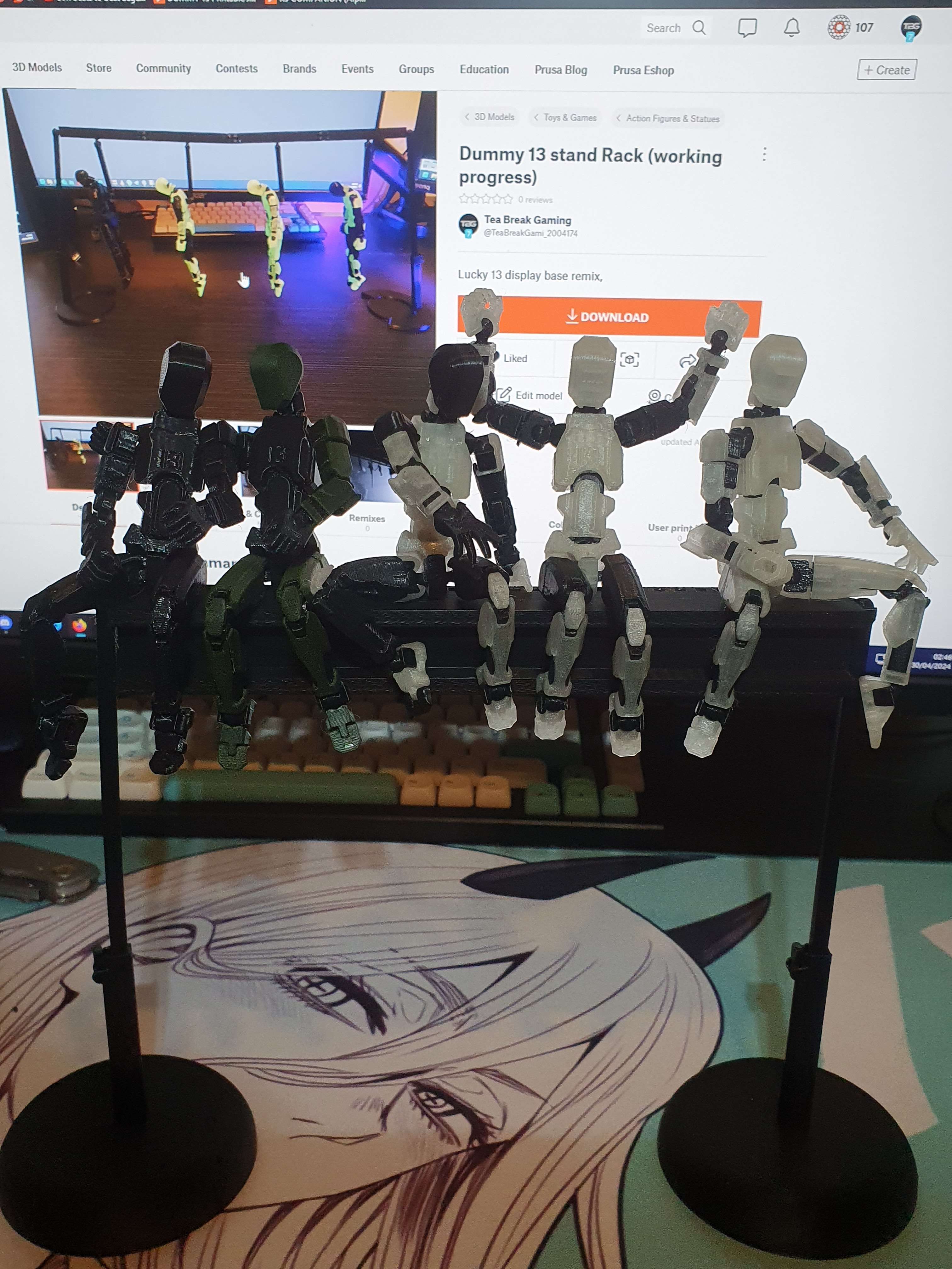 Dummy 13 stand Rack by Tea Break Gaming | Download free STL model ...