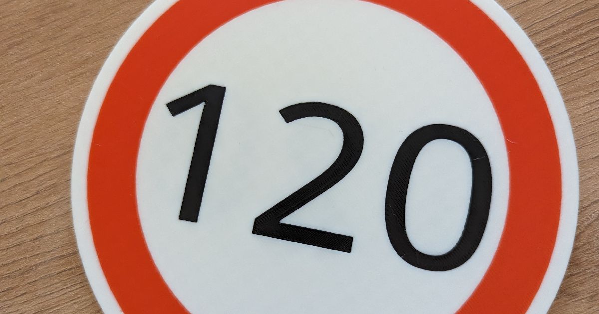 Speed Sign 120 by Pascal Gönnewicht | Download free STL model ...