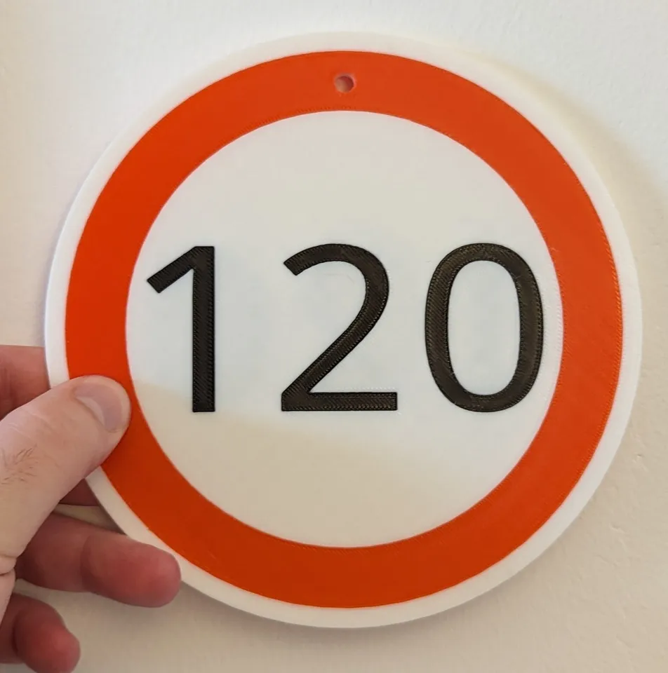 Speed Sign 120 by Pascal Gönnewicht | Download free STL model ...