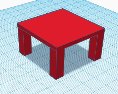 simple table by Luke D | Download free STL model | Printables.com