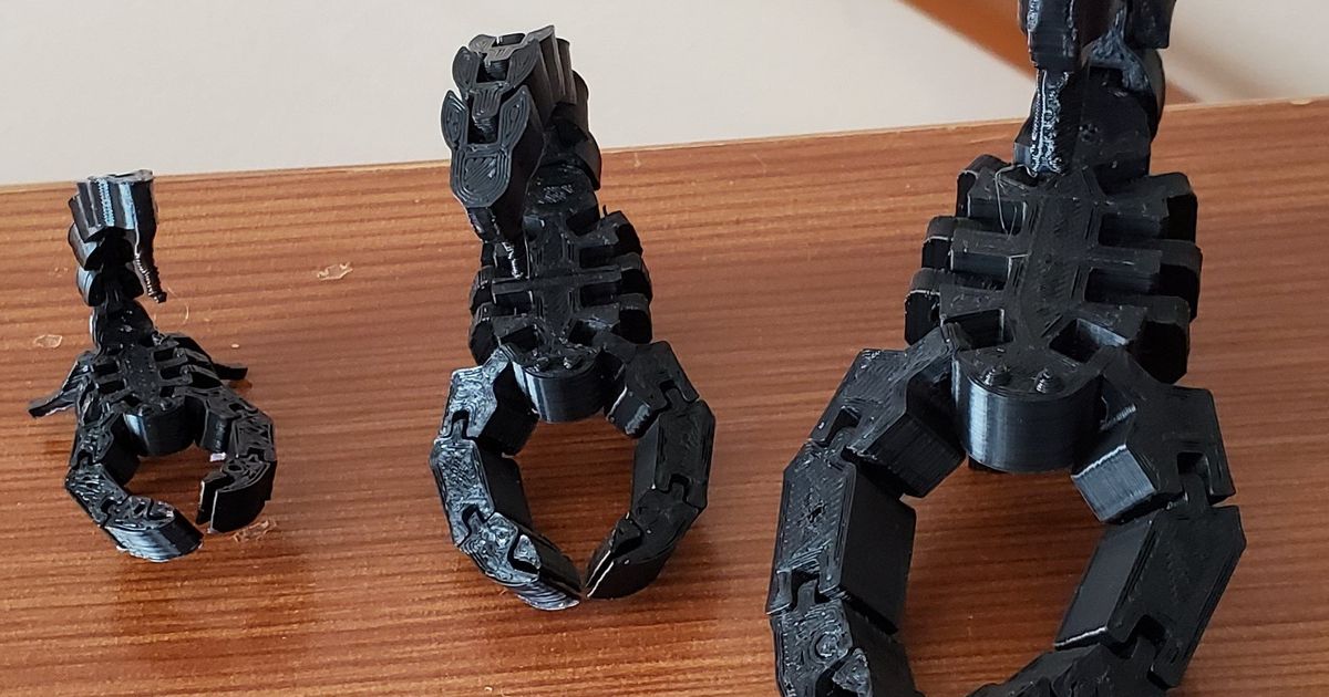 Scorpion articulated by Eugenio Santarelli | Download free STL model ...