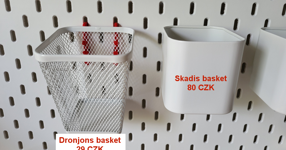 Ikea Skadis - Dronjons basket adapter by Jan Pravda | Download free STL ...