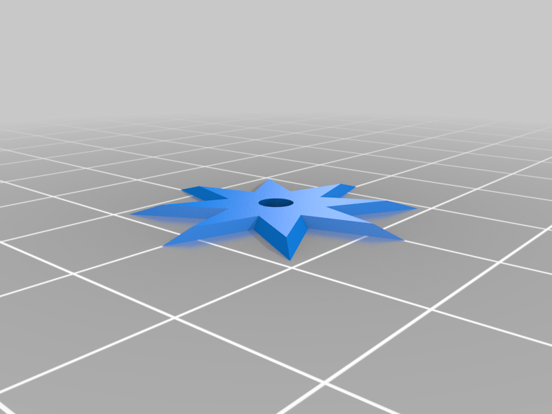star with 8 arms (Ishtar's star) by planetar | Download free STL model ...