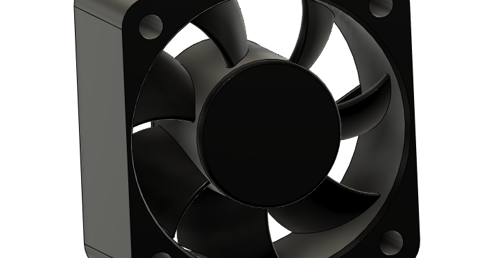 Axial 4020 fan model for use in 3D desings by 0scar | Download free STL ...