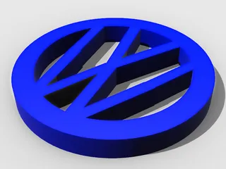 vw logo by yoeij | Download free STL model | Printables.com