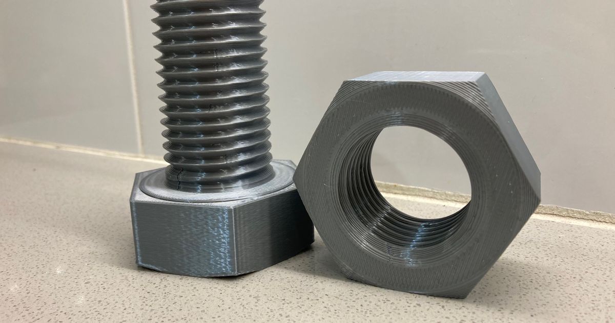 Fidget Nut and Bolt by StrandedOrg | Download free STL model ...