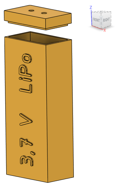Single LiPo Box/case with lid & label by Swiss-Dynamics | Download free ...
