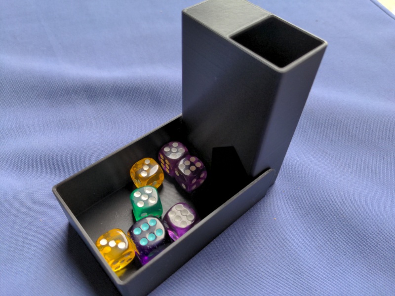 (superseded) Portable dice tower and storage (closes all the way) by ...