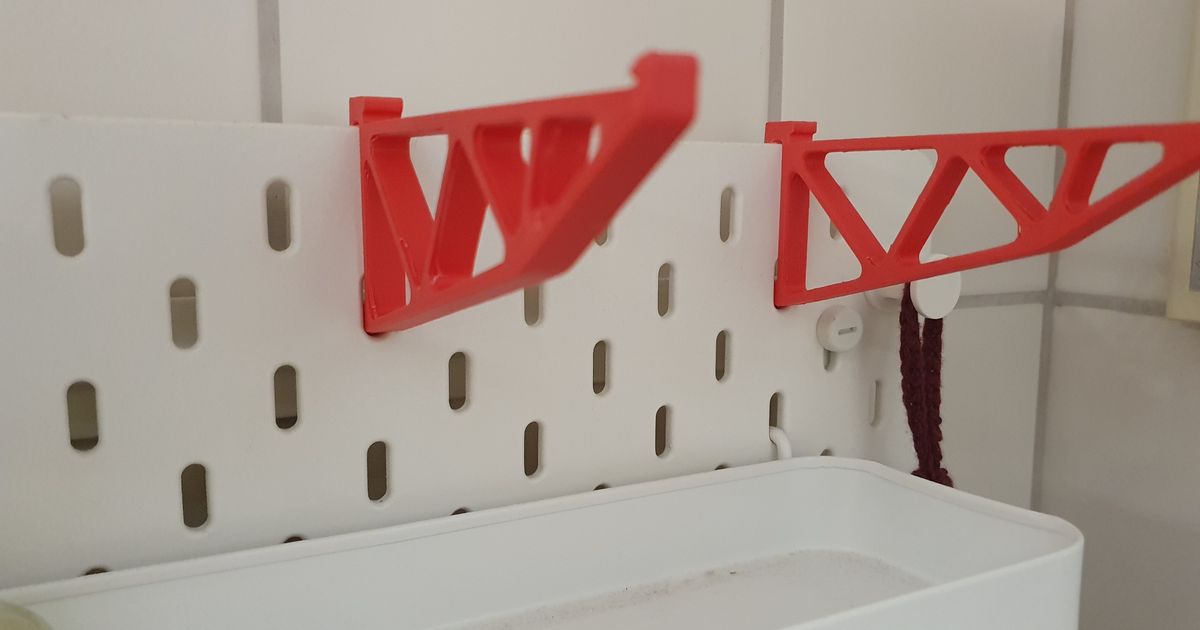 Skådis Continuous Top Shelf bracket by Kristine | Download free STL ...