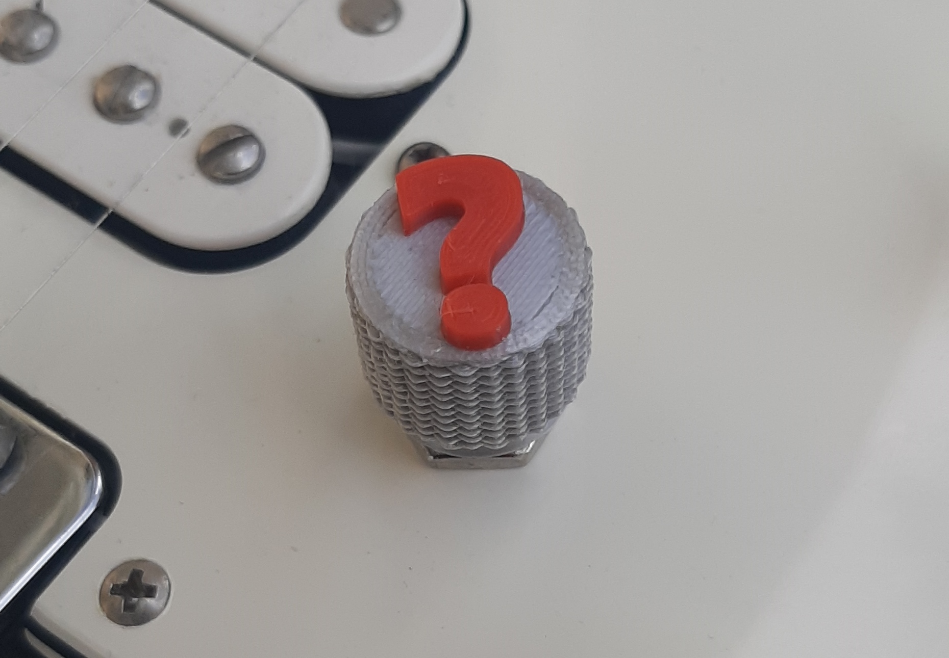Question Mark knurled potentiometer knob, 6mm ID, printer knob by ...