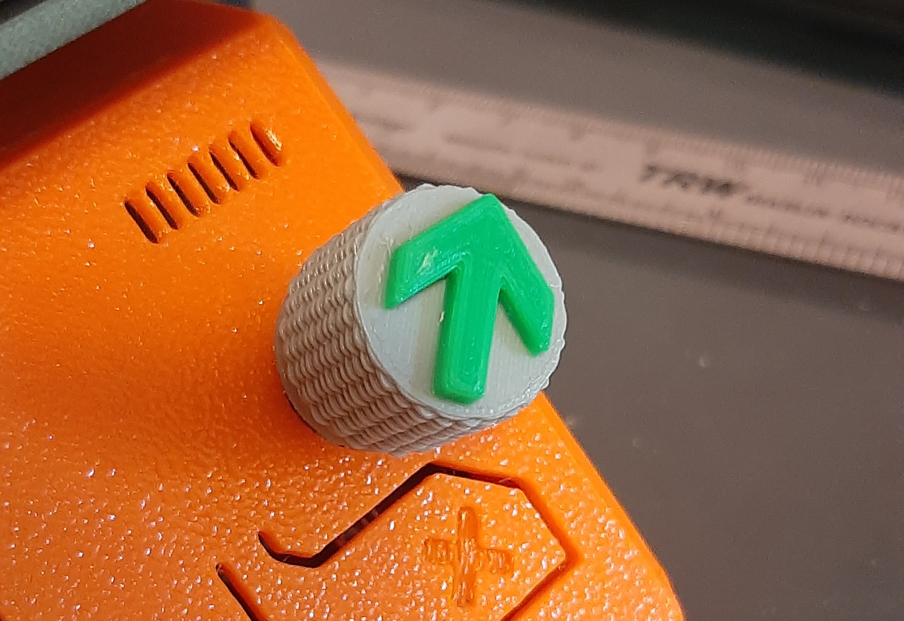 Arrow knurled potentiometer knob, 6mm ID, printer knob by PanzerDesign ...