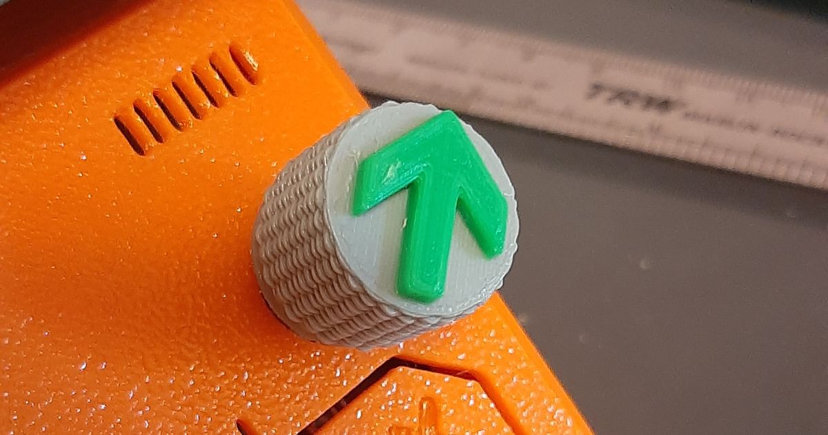 Arrow knurled potentiometer knob, 6mm ID, printer knob by PanzerDesign ...