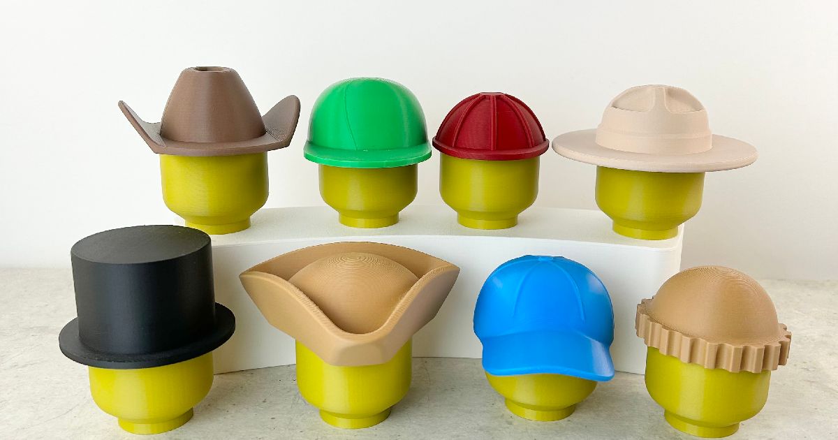 Hat Collection (6:1 LEGO-inspired brick figure hats) por BigBricks ...