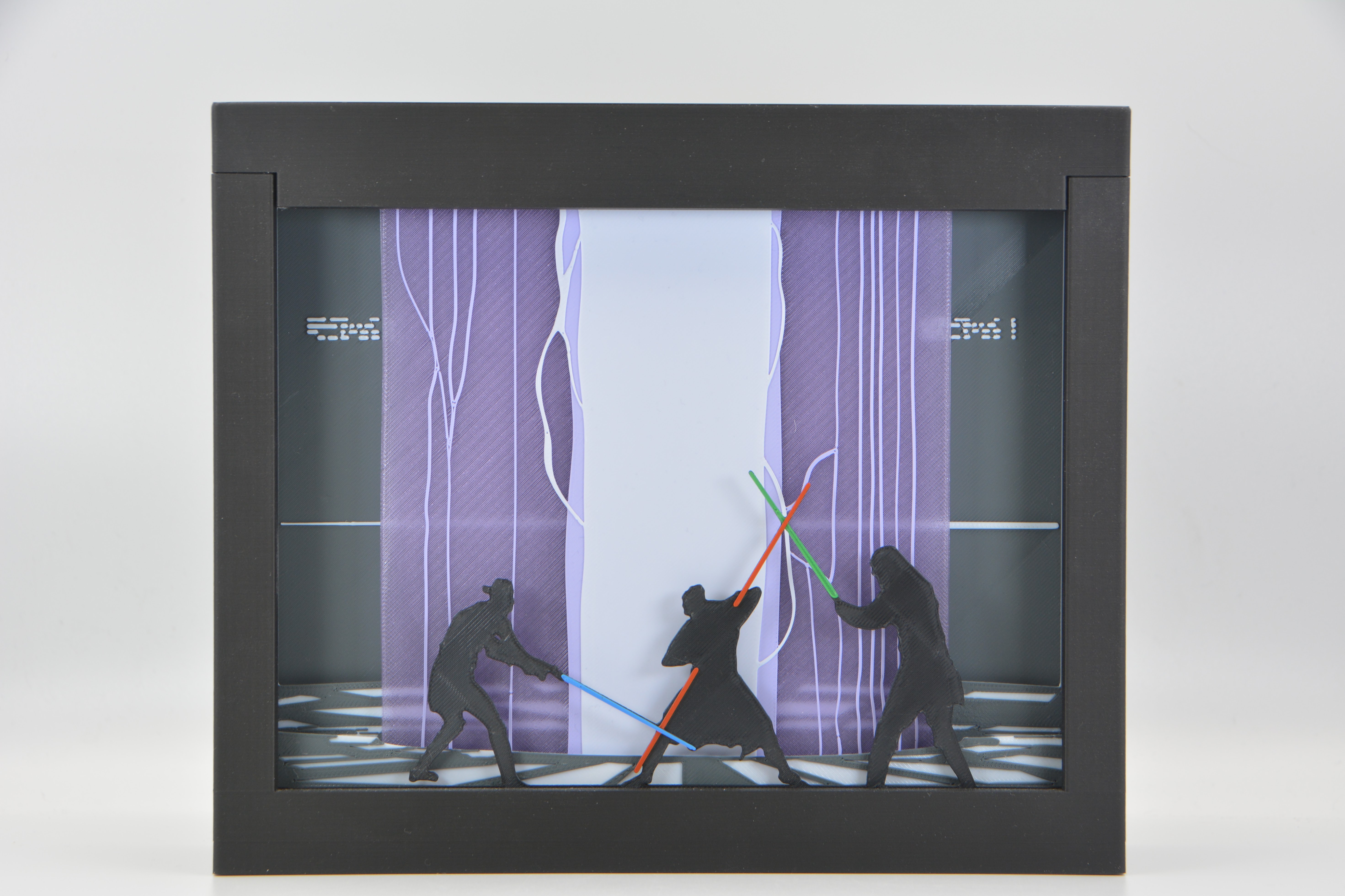 Star Wars Duel in Theed Shadow Box by TheCraftyMaker | Download free STL model | Printables.com