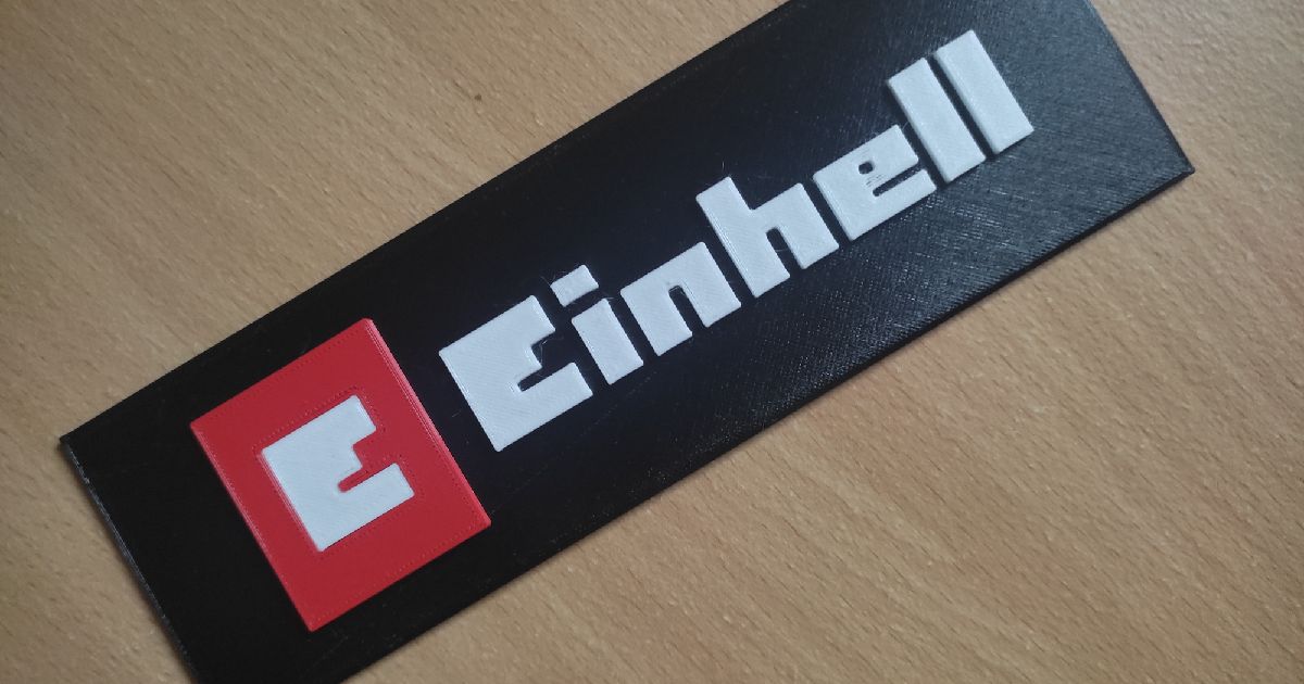 Einhell Logo da Zsóka | Scarica il modello STL gratuito | Printables.com