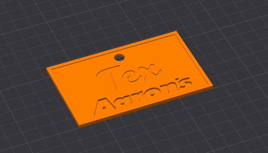 Aaron's Name Tag by Metalmilitia419 | Download free STL model ...