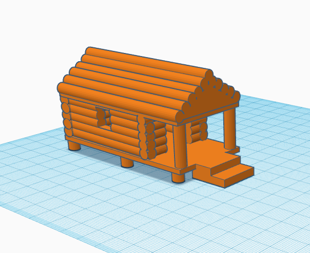 log house bluprint by hapizza | Download free STL model | Printables.com