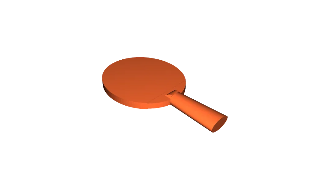 Table tennis bat by Dxmisfn | Download free STL model | Printables.com