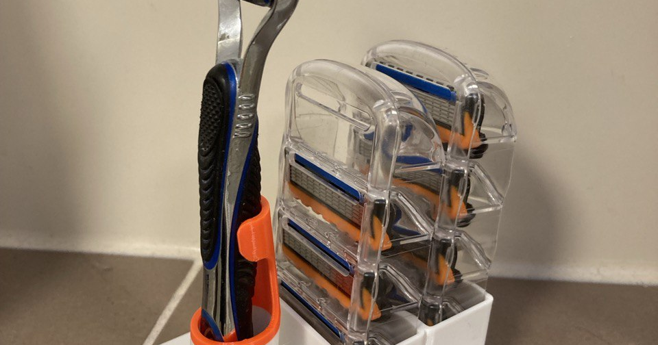 Gridfinity Gillette Fusion Razor Stand by TorstenGrahle | Download free ...