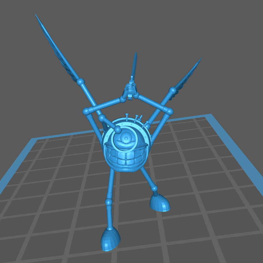 Modron - Monodrone - Geometric Warrior by np-dev | Download free STL ...