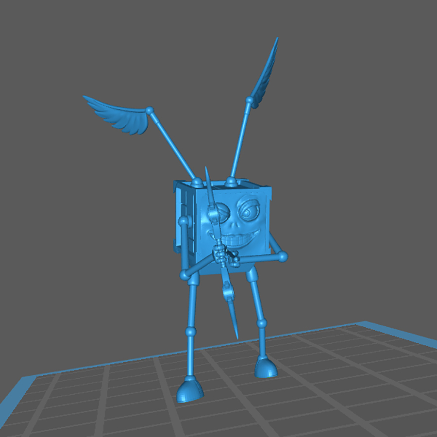 Modron - Quadrone - Geometric Warrior by np-dev | Download free STL ...