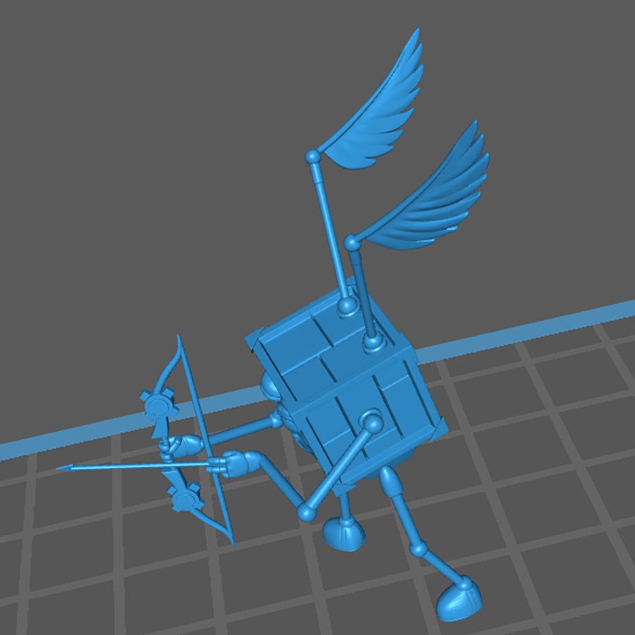 Modron - Quadrone - Geometric Warrior by np-dev | Download free STL ...