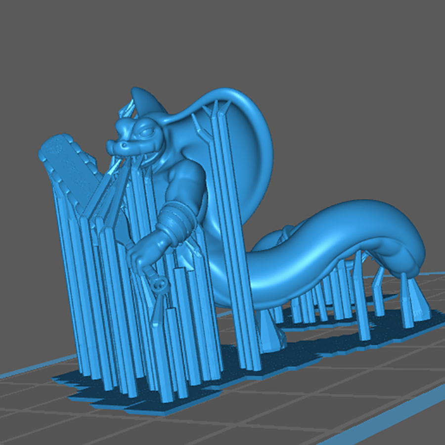 Yuan-Ti / Snake-man Warrior, Pose 2 by np-dev | Download free STL model ...
