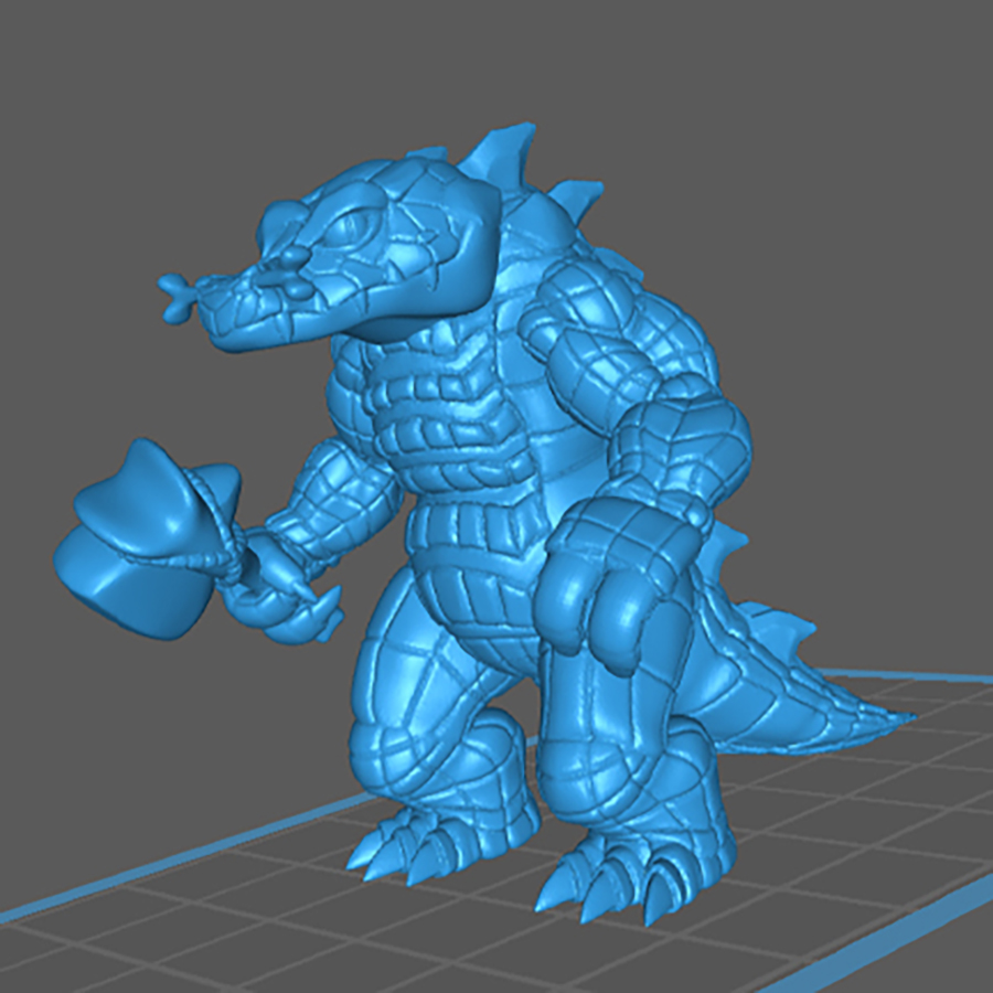 Gator-Man / Crocodile-Man Monster by np-dev | Download free STL model ...