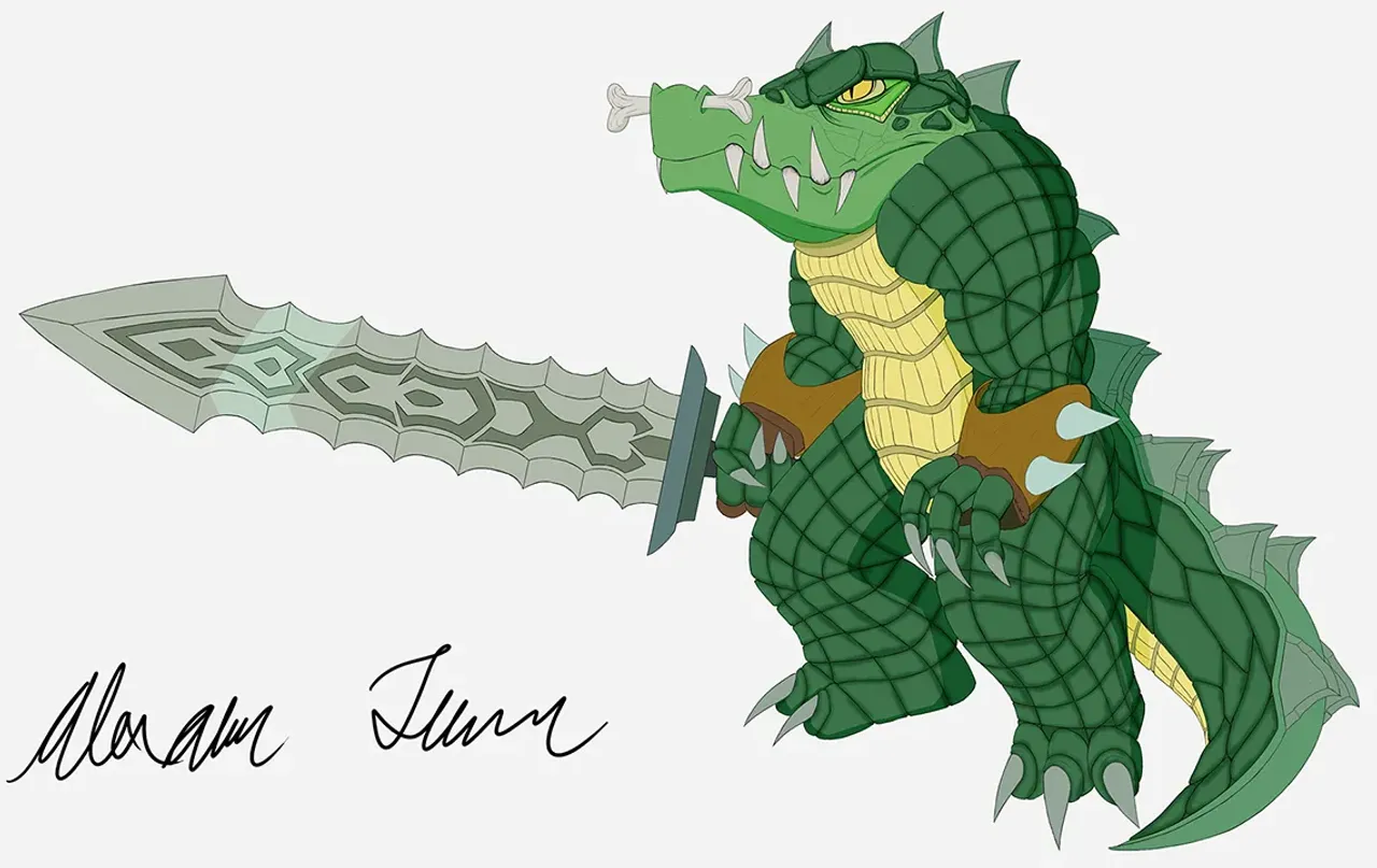 Gator-Man / Crocodile-Man Monster by np-dev | Download free STL model ...