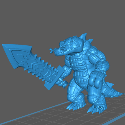 Gator-Man / Crocodile-Man Monster by np-dev | Download free STL model ...