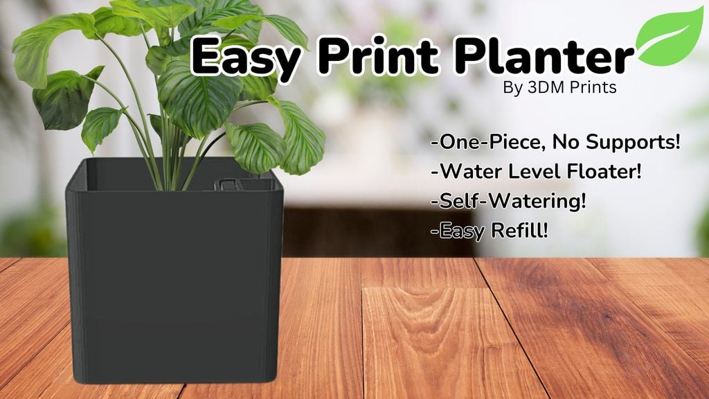 Easy Print Planter by 3DM Prints | Download free STL model | Printables.com