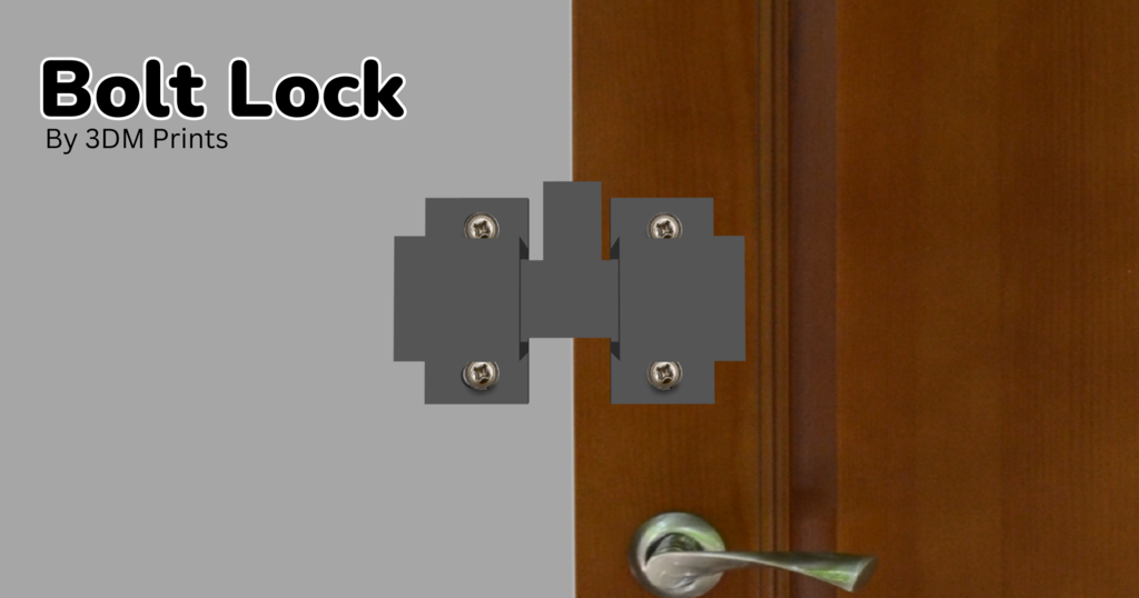 Bolt Lock by 3DM Prints | Download free STL model | Printables.com