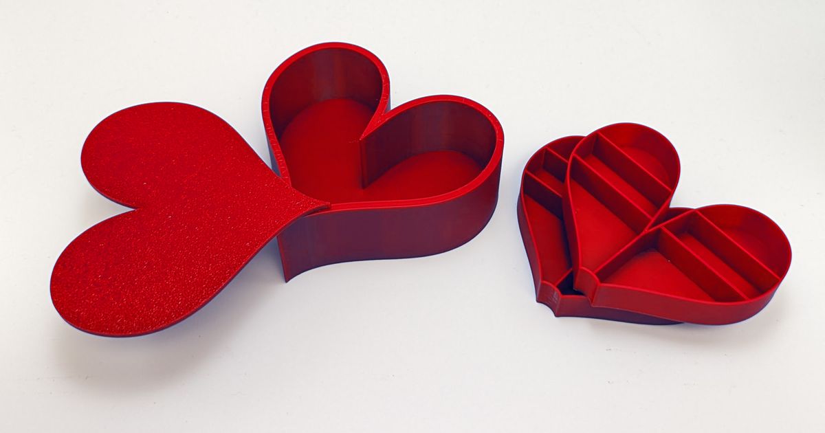 Heart Box with swivel lid and inserts by Contributing Factor | Download ...