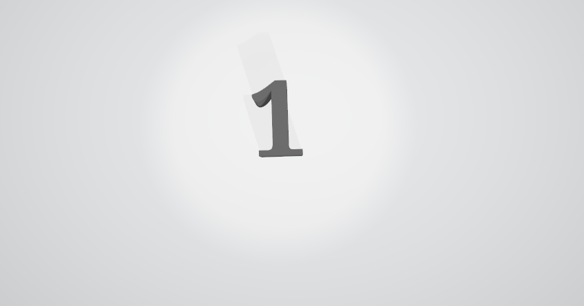 number 1 by austin simon | Download free STL model | Printables.com