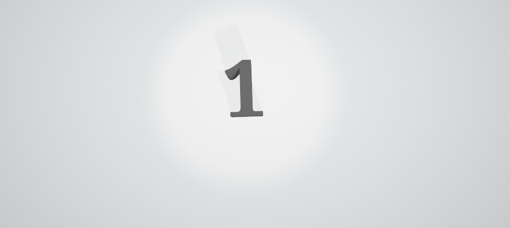 number 1 by austin simon | Download free STL model | Printables.com